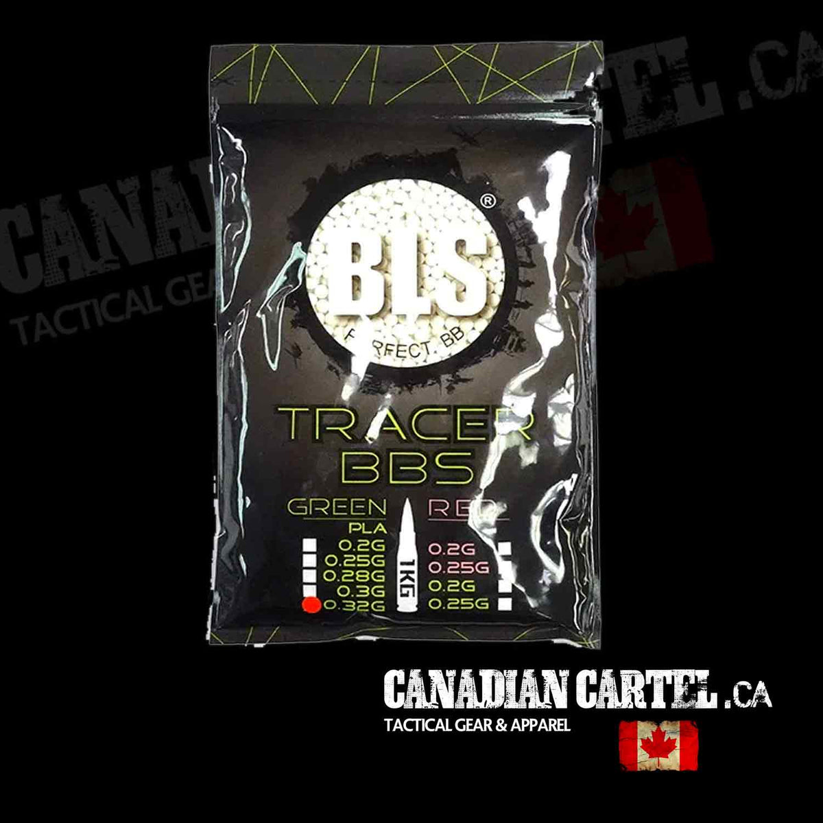Perfect Airsoft .30g BIO Tracer BBs Green (3333 ct) – Canadian Cartel