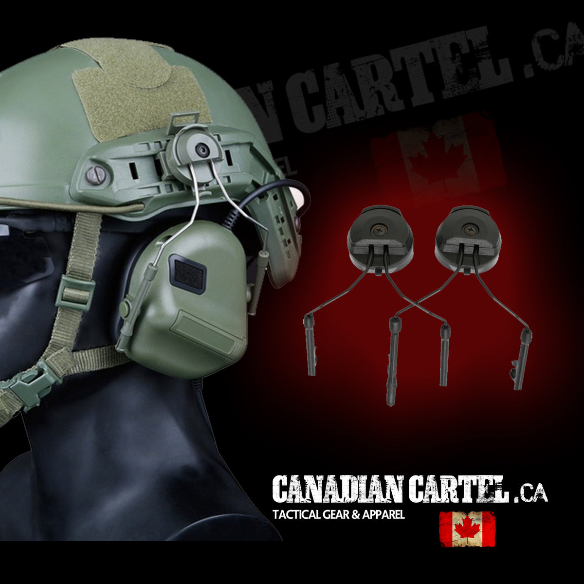 M11 Peltor ARC Helmet Rails Adapter Attachment Kit – Canadian Cartel